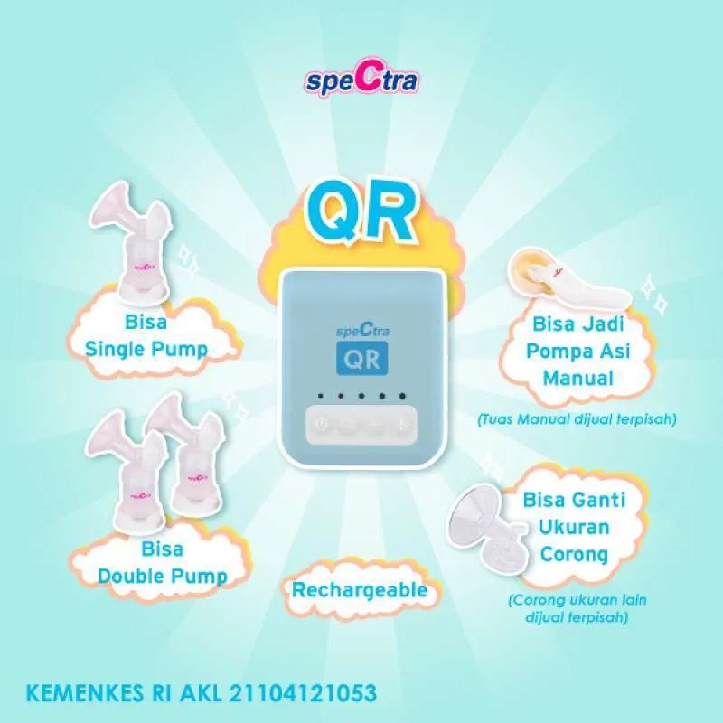 Spectra QR Rechargeable - Mineral White - Mamasewa.com