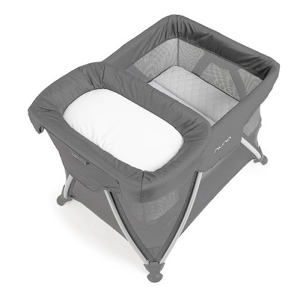 Nuna Sena Baby Box Travel Cot – Graphite Plus Changing Pad - Mamasewa.com